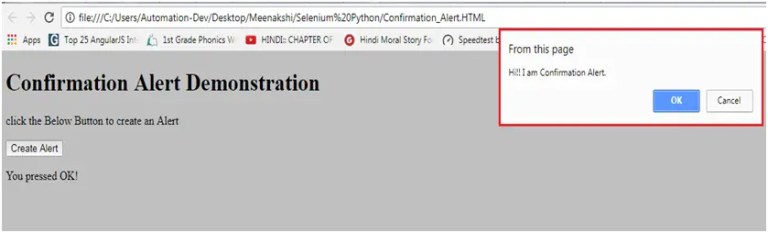 Handle Alert & Popup Boxes using Selenium with Python Handle Alert & Popup Boxes using Selenium with Python