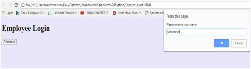 Handle Alert & Popup Boxes using Selenium with Python Handle Alert & Popup Boxes using Selenium with Python