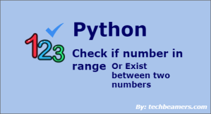 Python Check Integer in Range - TechBeamers