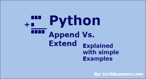 Python List Append Vs. Extend - TechBeamers