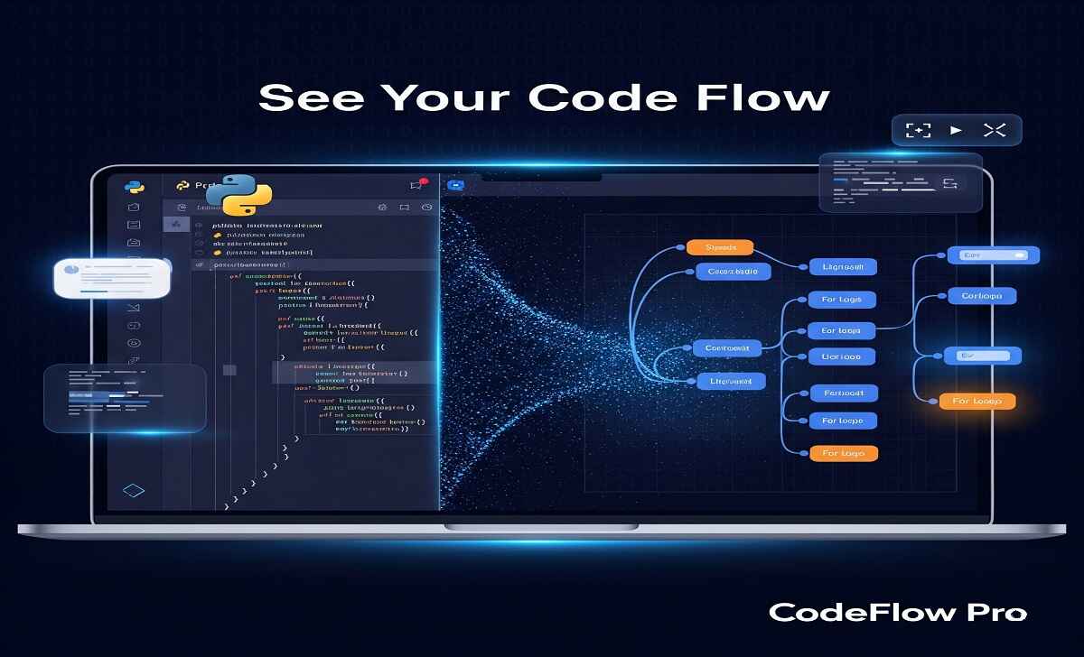 Free Code to Flowchart Tool | CodeFlow Pro by TechBeamers